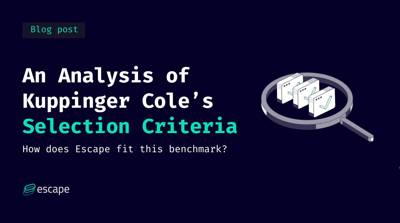 An Analysis of Kuppinger Cole’s Selection Criteria