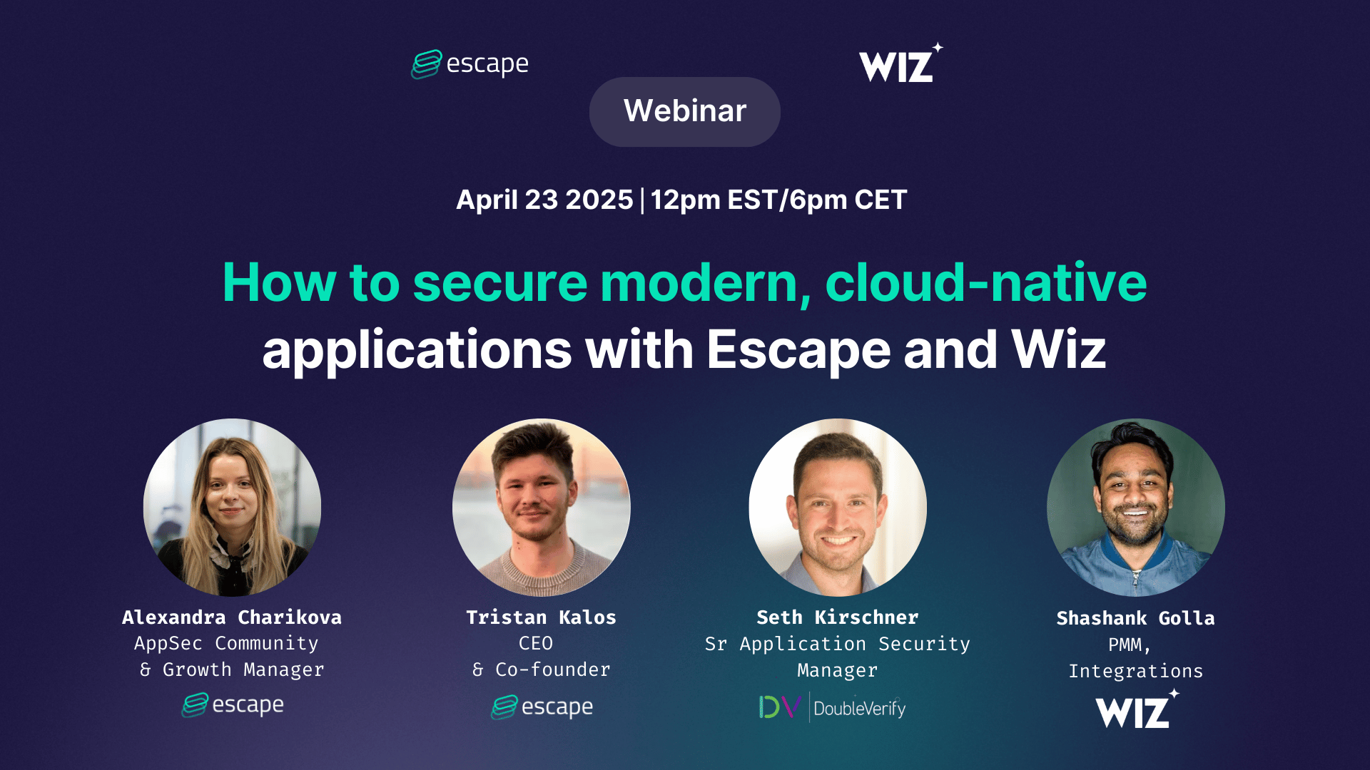 [Webinar] Escape x Wiz — Secure modern applications