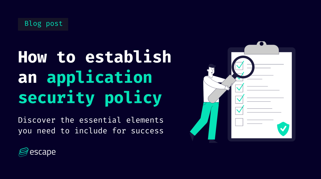 How to establish an application security policy