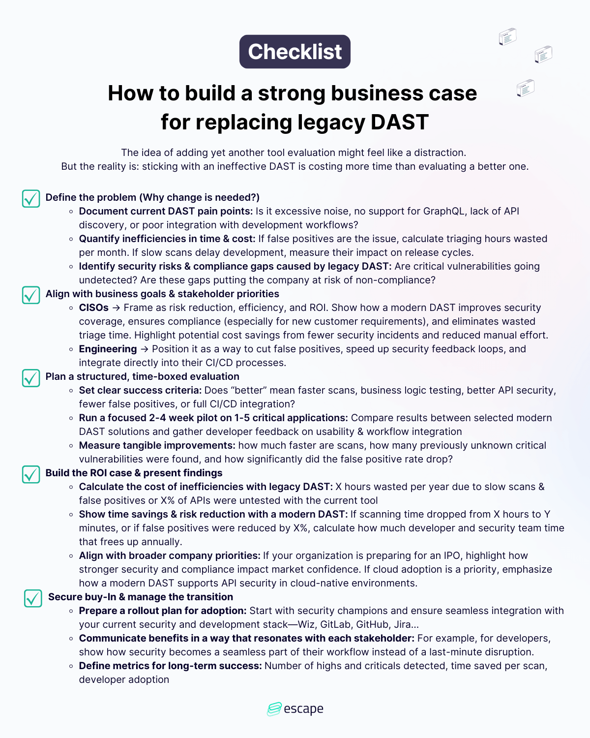 How to build a business case for replacing legacy DAST